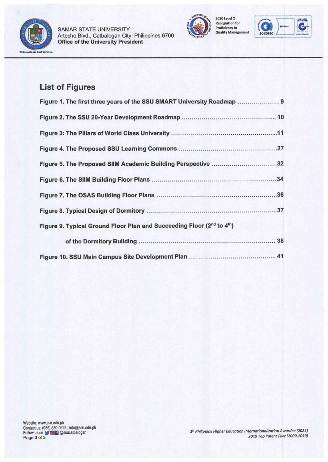 The SSU Smart University Roadmap - Samar State University